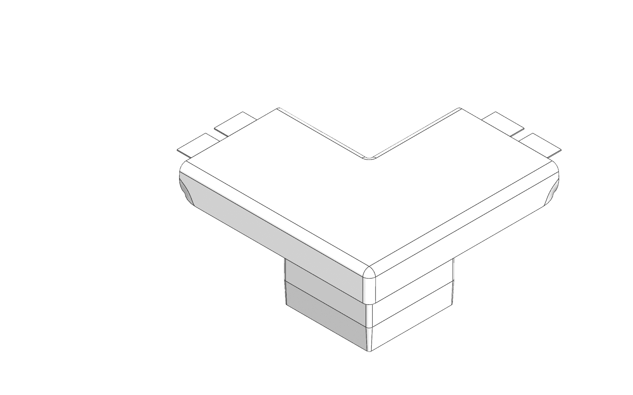 ACP1606 – Corner Cap (suitable for ACP81636) 20mm | AYRES Composite Panels